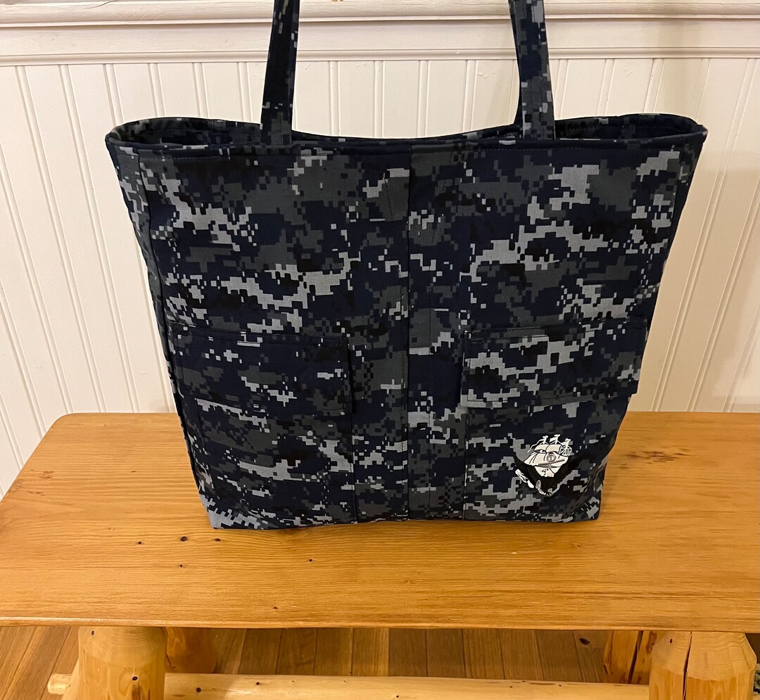 Medium U.S. Navy Digital Uniform Tote - Etsy