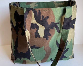 Camo Tote Bag - Etsy