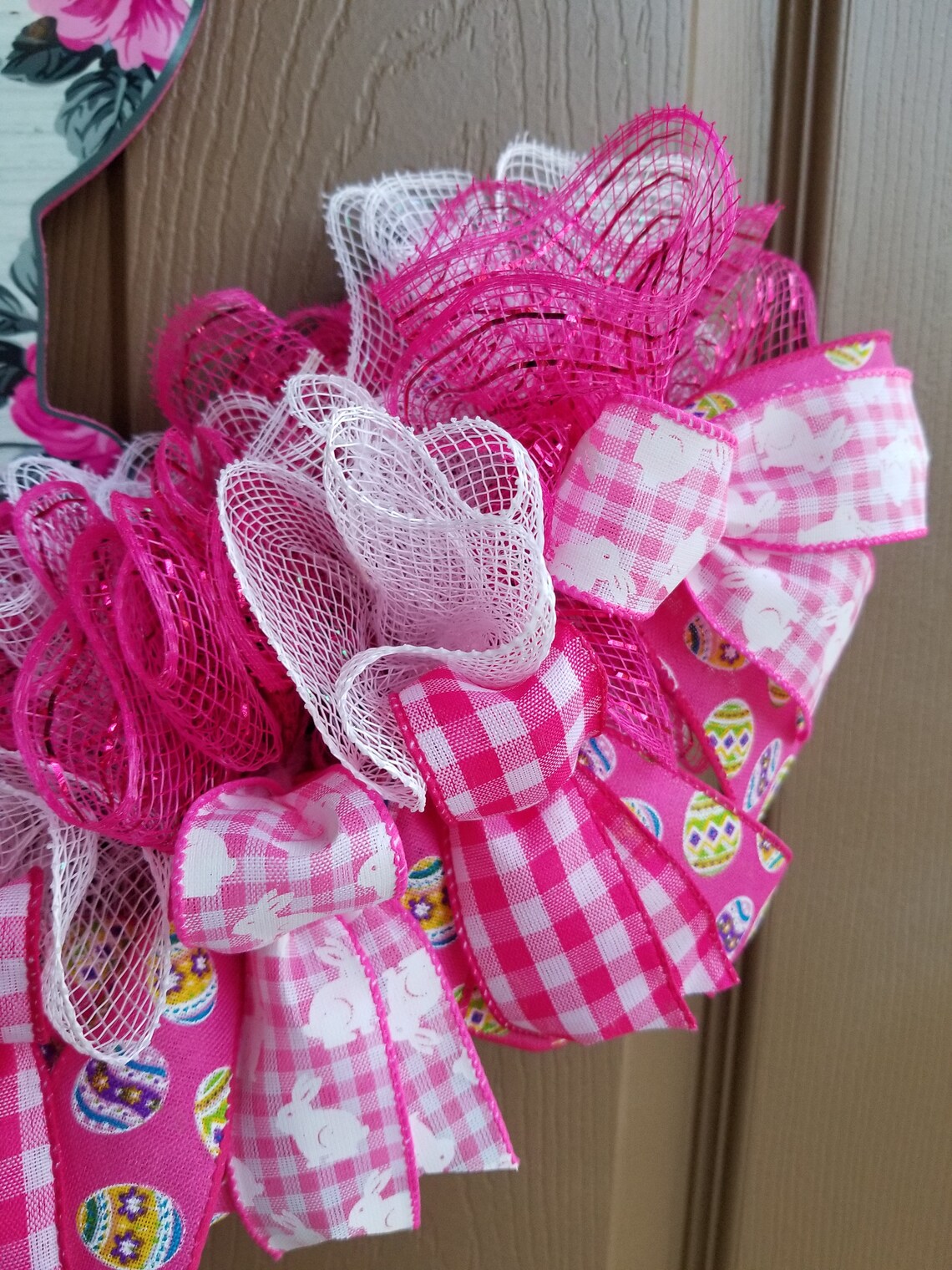 Easter Bunny Rabbit Rail Wreath. Great Addition to Your Easter - Etsy