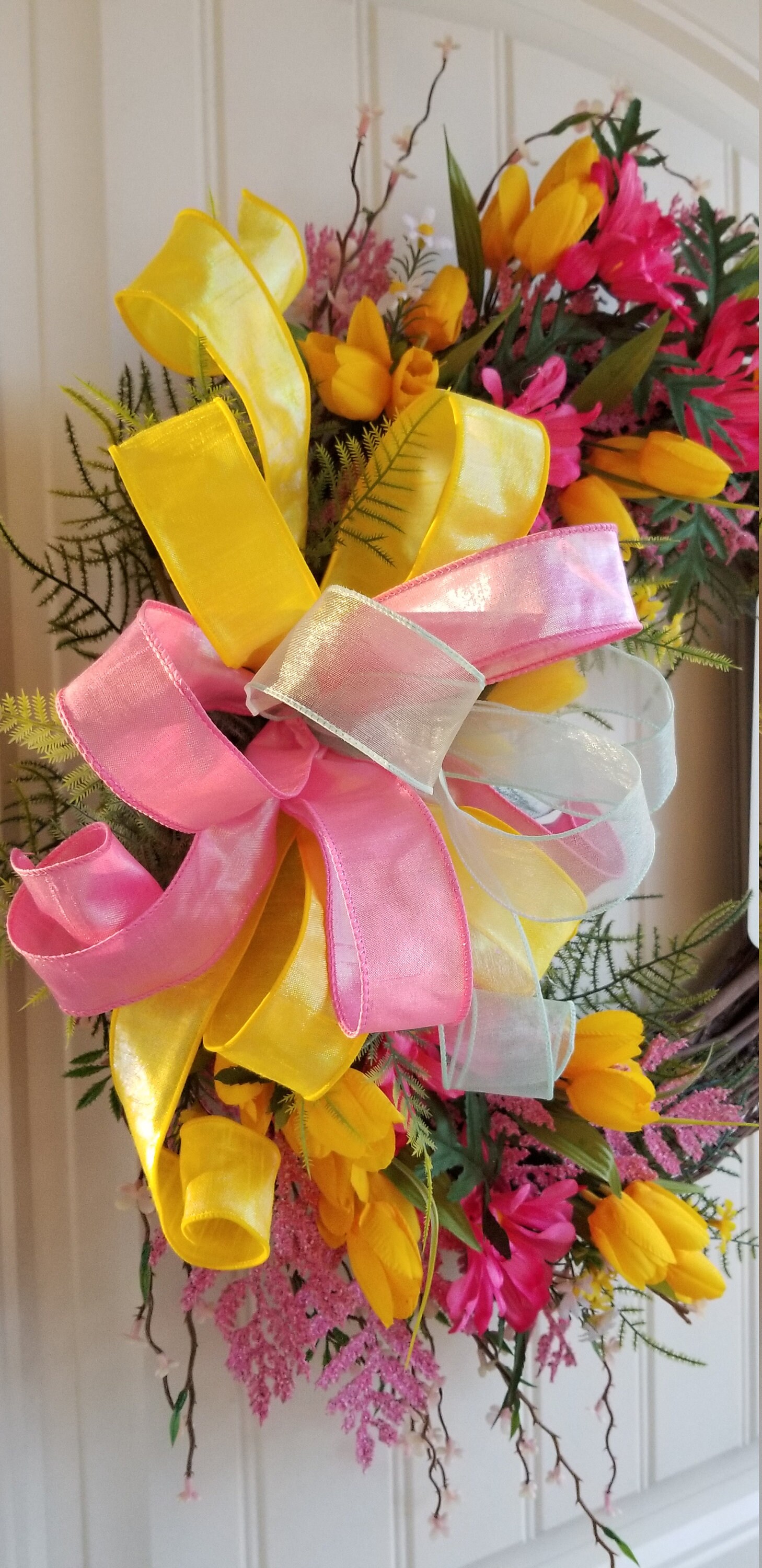 Floral Grapevine Wreath Spring Thru Summer - Etsy