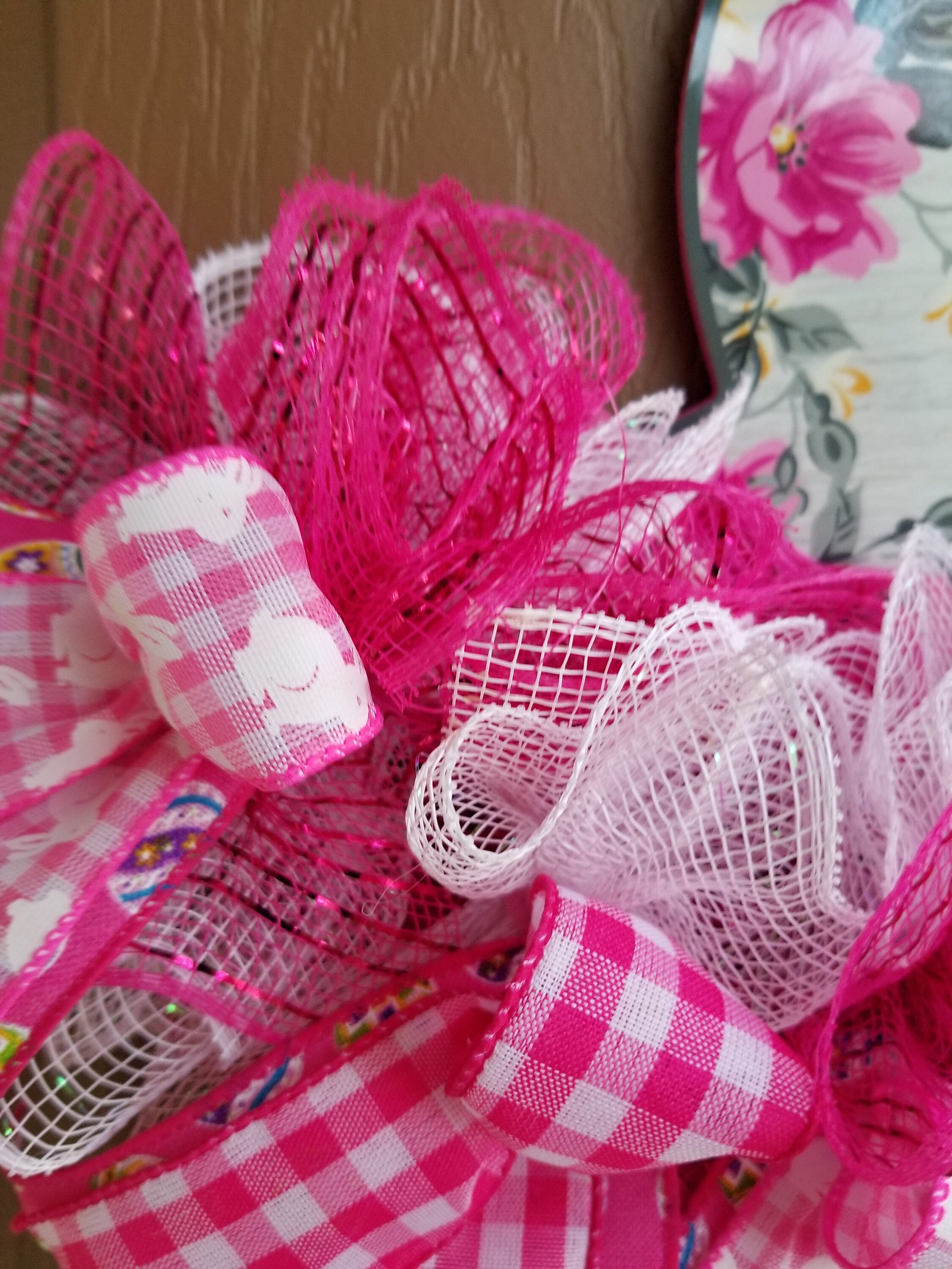 Easter Bunny Rabbit Rail Wreath. Great Addition to Your Easter - Etsy