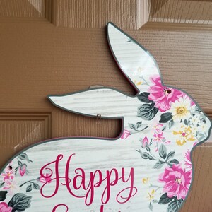 Easter Bunny Rabbit Rail Wreath. Great Addition to Your Easter Decor - Etsy
