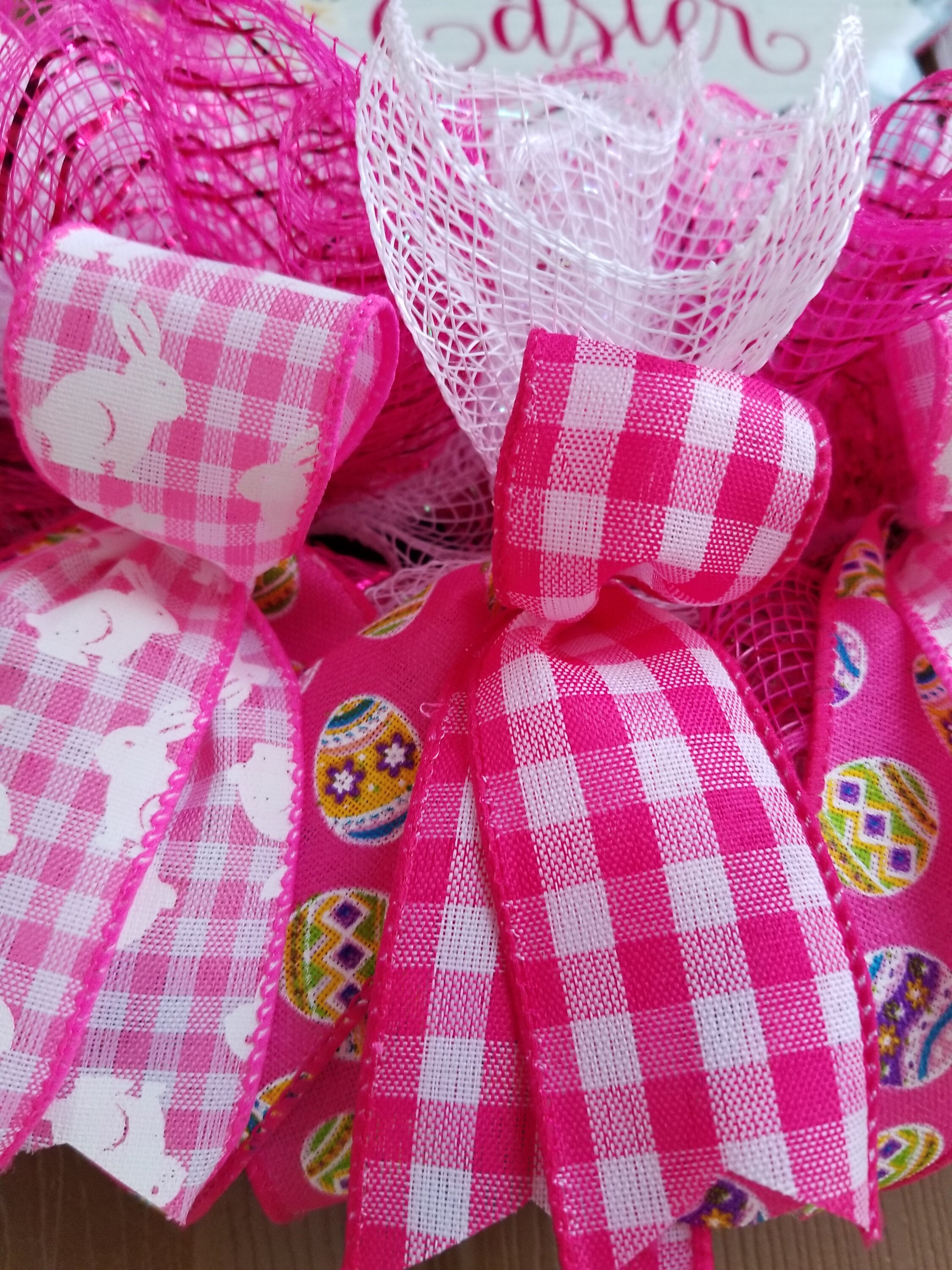 Easter Bunny Rabbit Rail Wreath. Great Addition to Your Easter - Etsy