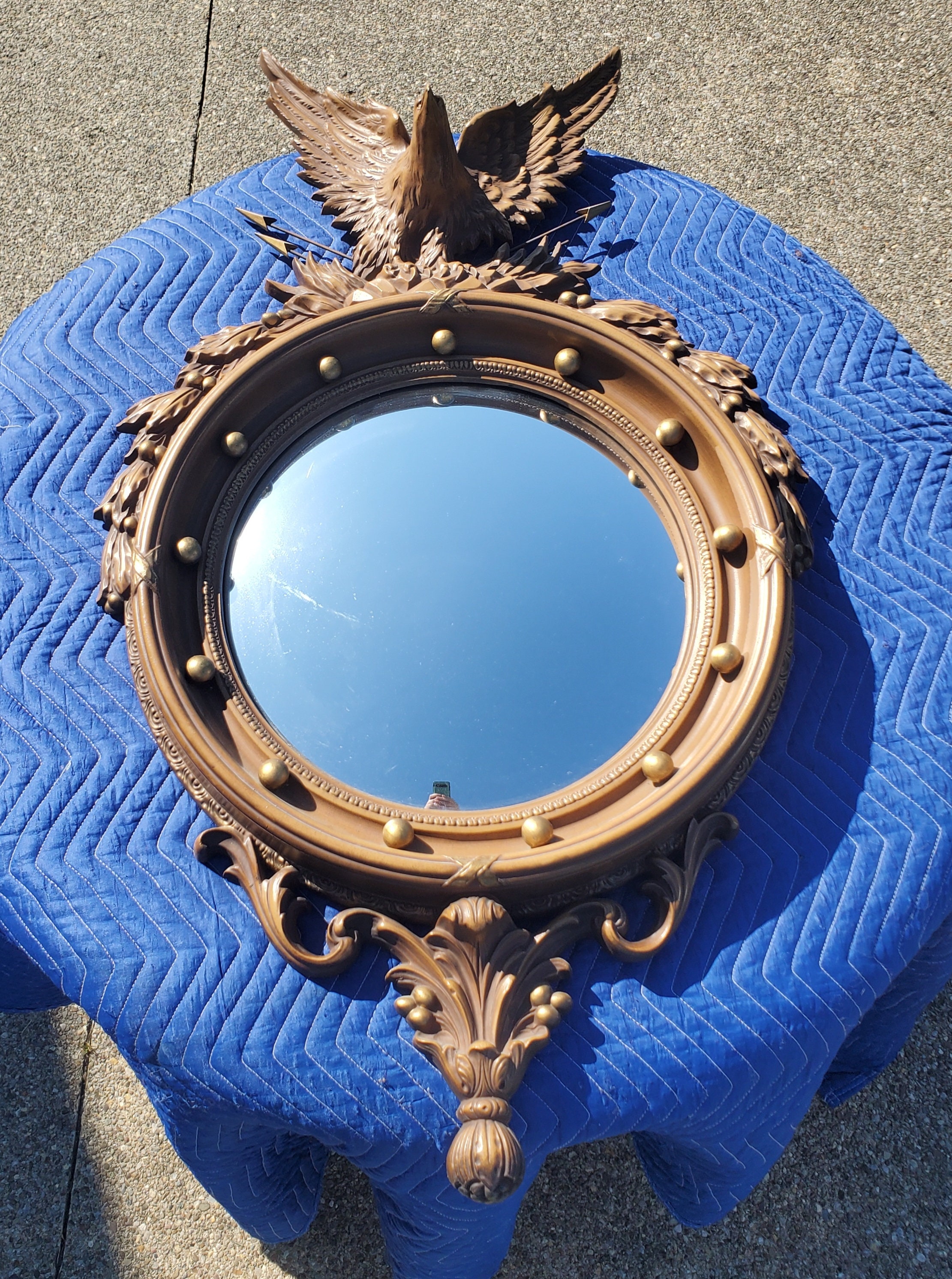 Turner Federalist Eagle Gilded Mirror Large - Vintage VERY RARE Mid ...
