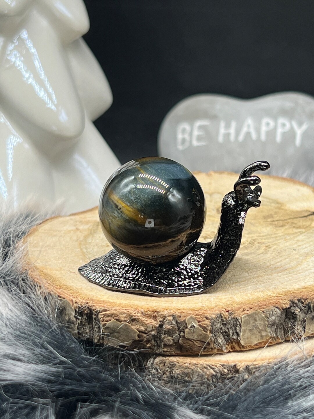 Sweet Crystal Ball Holder snail Ball Stand Crystal Sphere Stand Snail ...