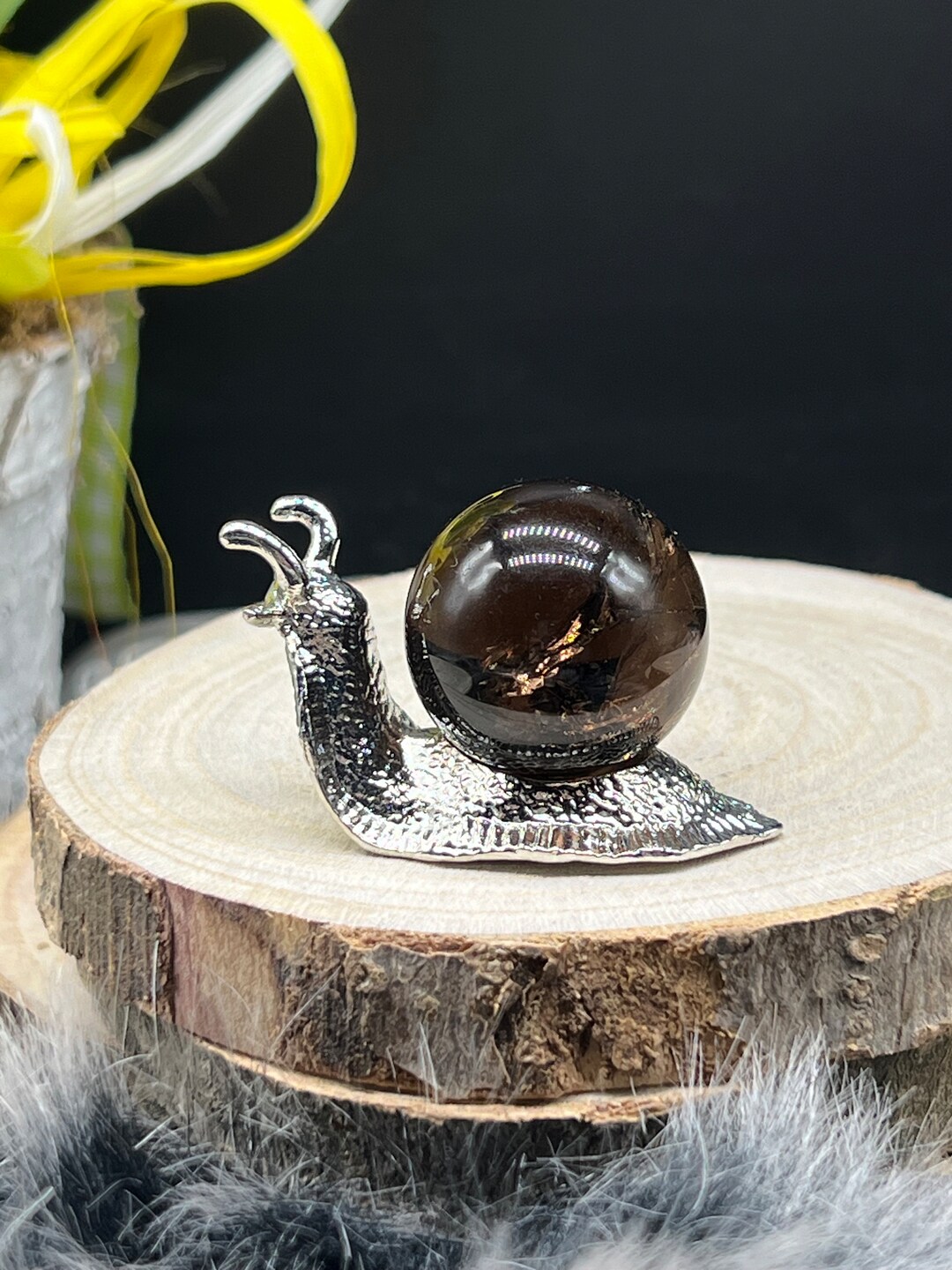 Sweet Crystal Ball Holder snail Ball Stand Crystal Sphere Stand Snail ...