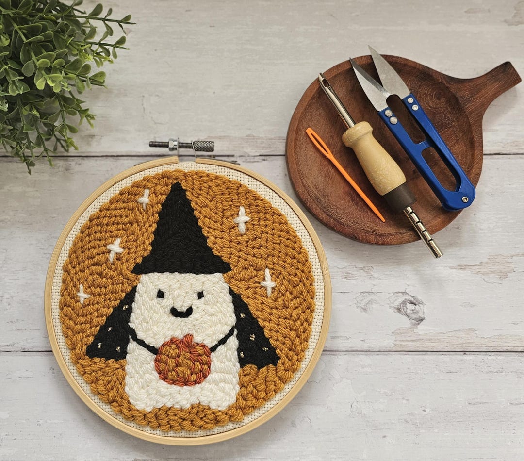 Cute Ghost Punch Needle Kit. Superior Adjustable Punch Needle. Craft ...