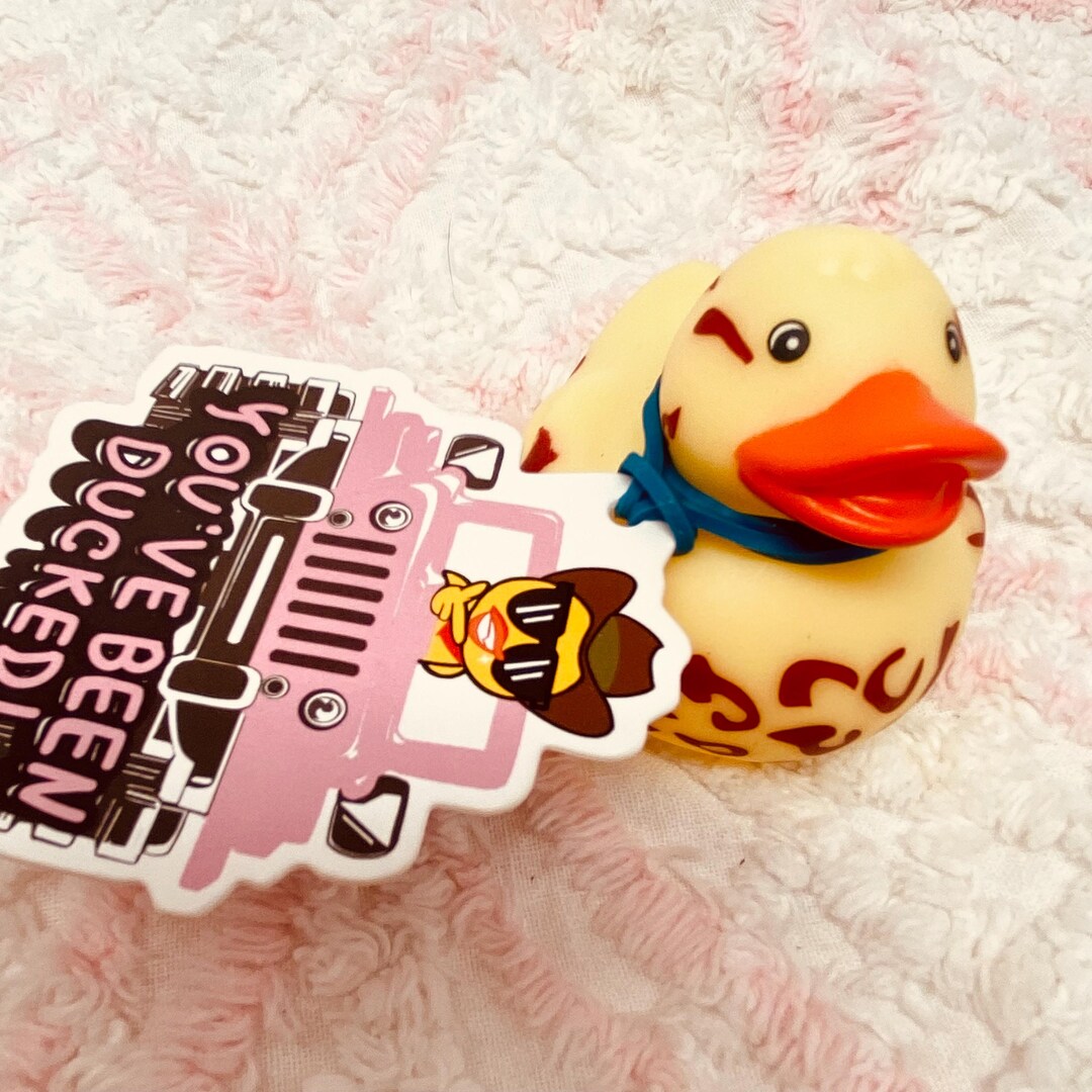 Leopard Print Rubber Ducky With Tag Jeep Ducking - Etsy