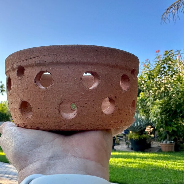 Clay Orchid Pot - Etsy