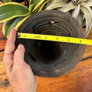 Orchid Clay Cone/pot With Holes, Charred, No Hanger. Handmade. Medium ...