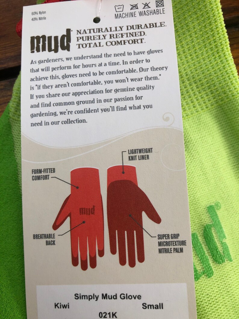 Rubberized Mud Gardening gloves S. Use code for Free Shipping | Etsy