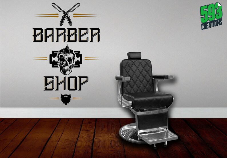 Barber Shop Decal 2 Color - Etsy
