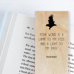 Psalm 119 Bookmark - 'your Word is A Lamp Unto My Feet' | Religious ...