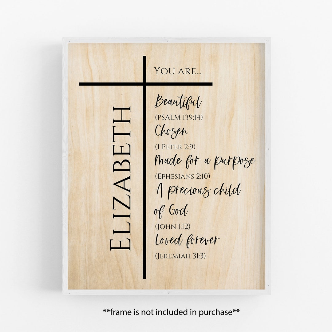 Personalized Christian Gifts for Women / Teens Christian Art / Unique ...