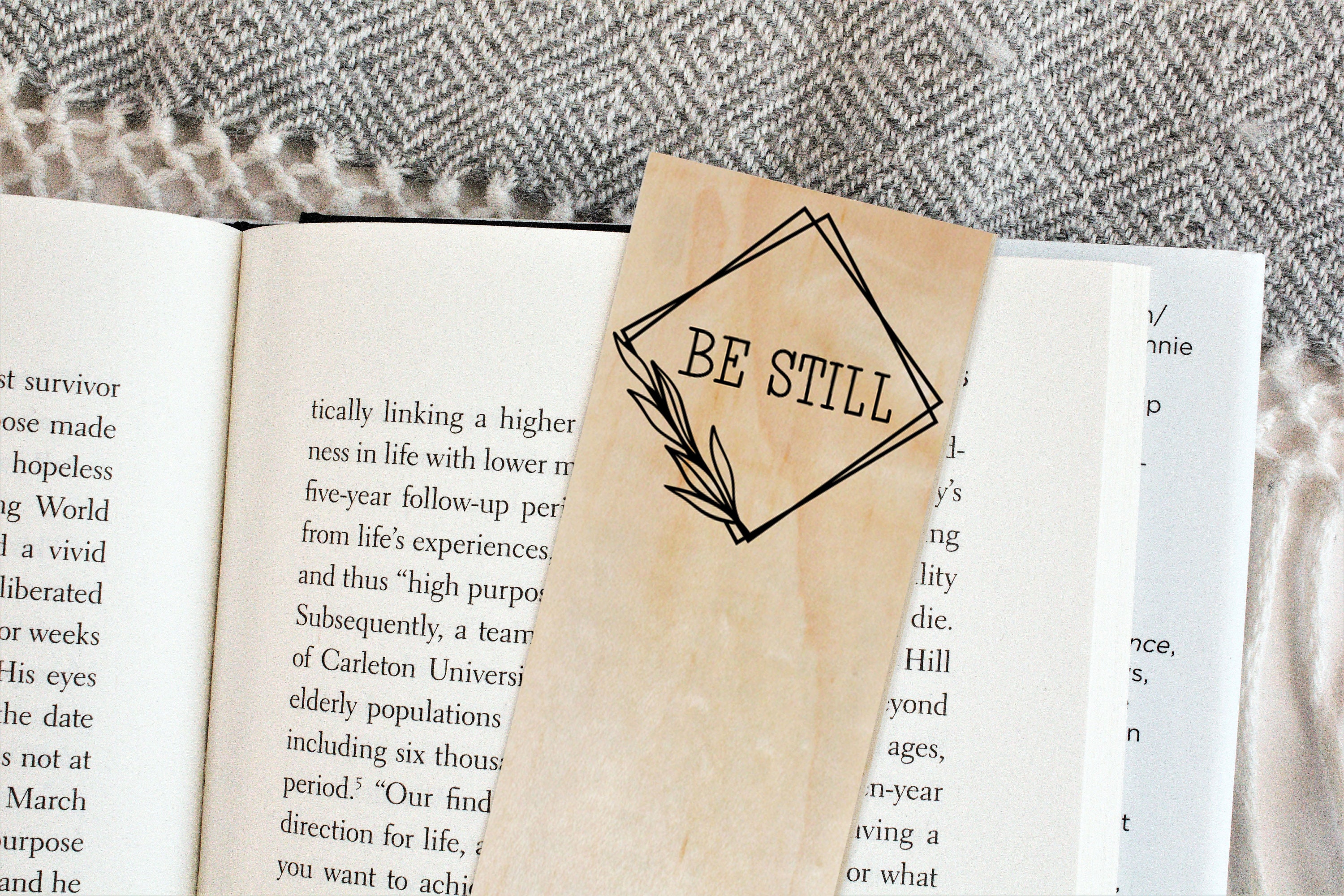 Be Still My Soul Bookmark / Wood Bookmark / Bible Verse / - Etsy