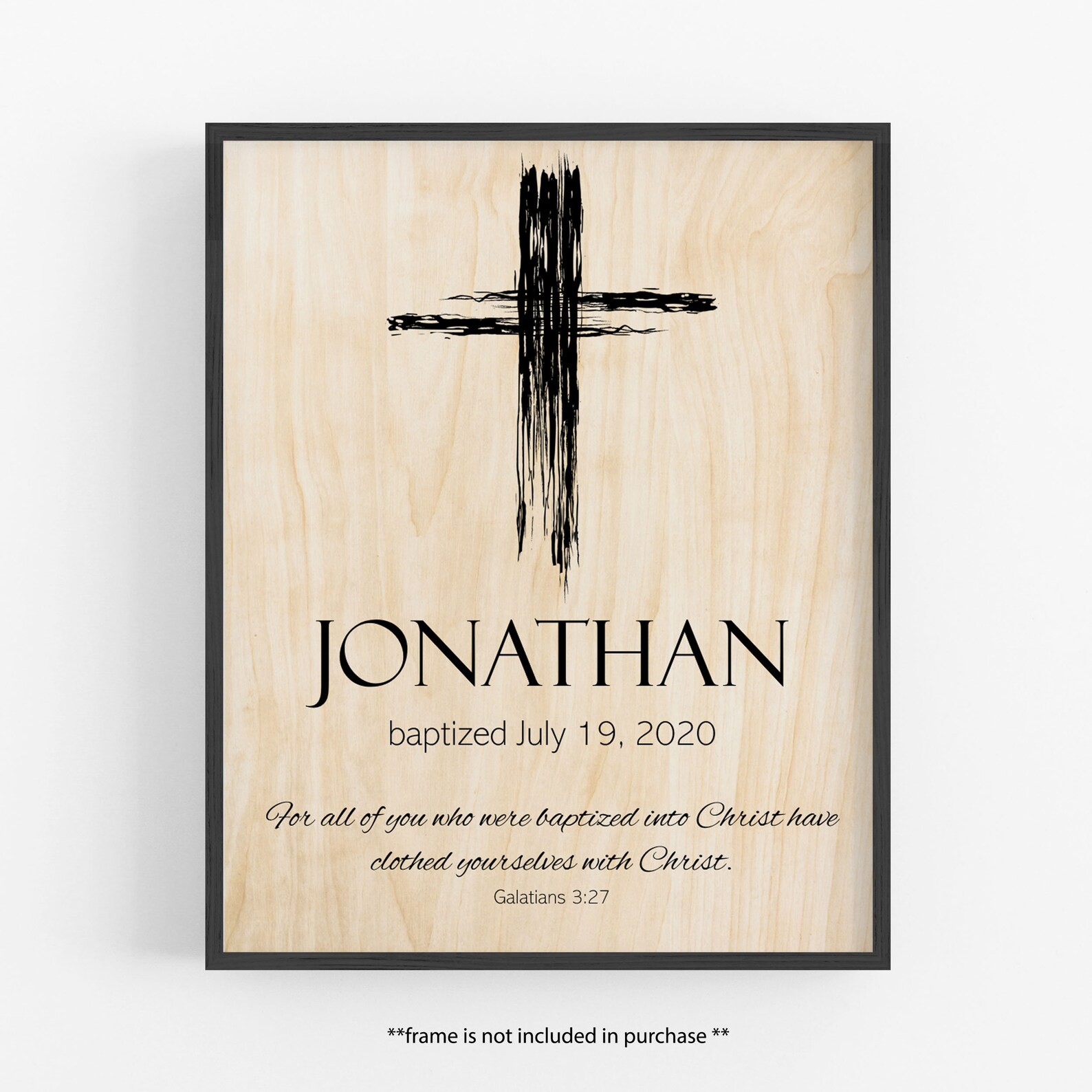 Baptism Sign / Baptism Gift for Godson / Baptism Gift Baby Boy / Adult ...