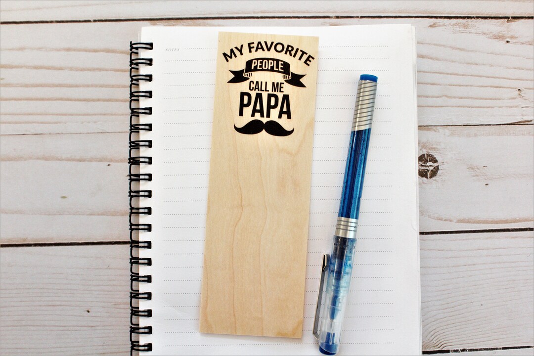 Fathers Day Gift for Papa / Grandpa Bookmark / Papa Bookmark / Papa ...