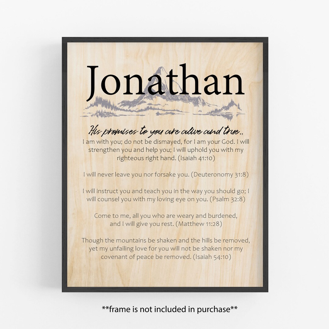 Personalized Christian Gifts for Men / Teens Christian Art / Unique ...