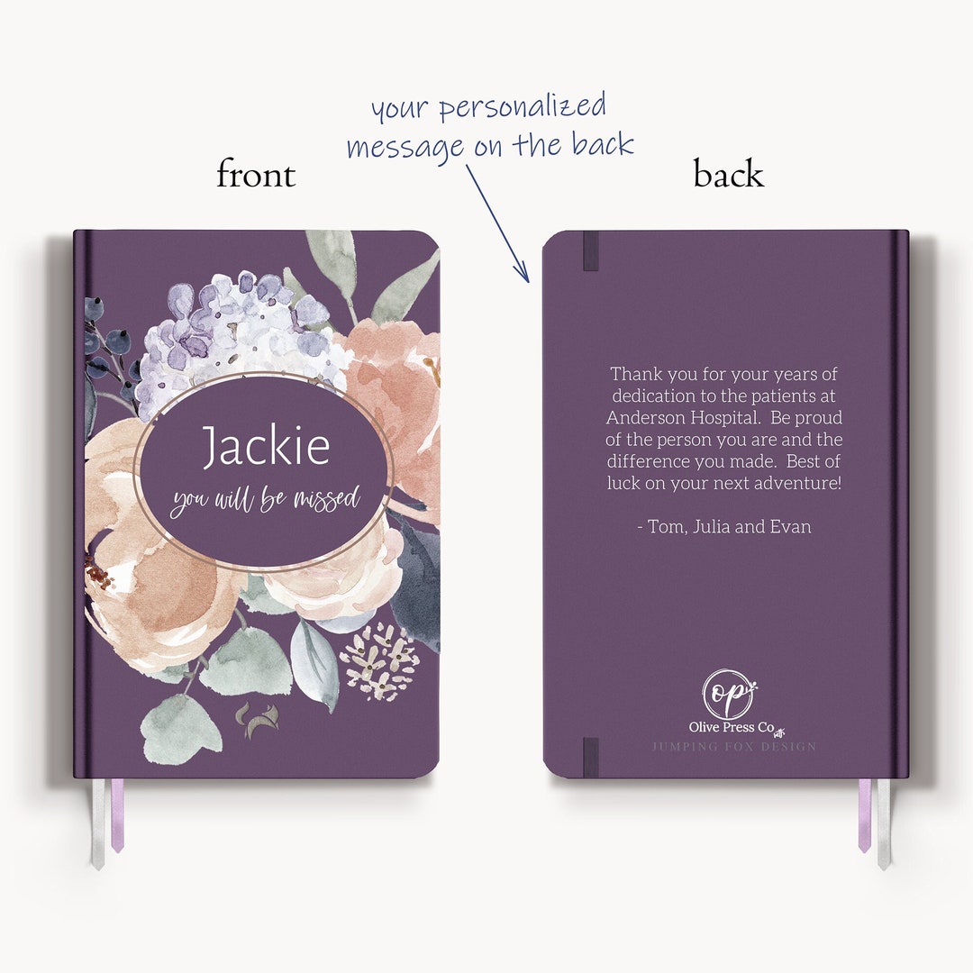Personalized Farewell Journal - 'you Will Be Missed' Goodbye Gift for ...