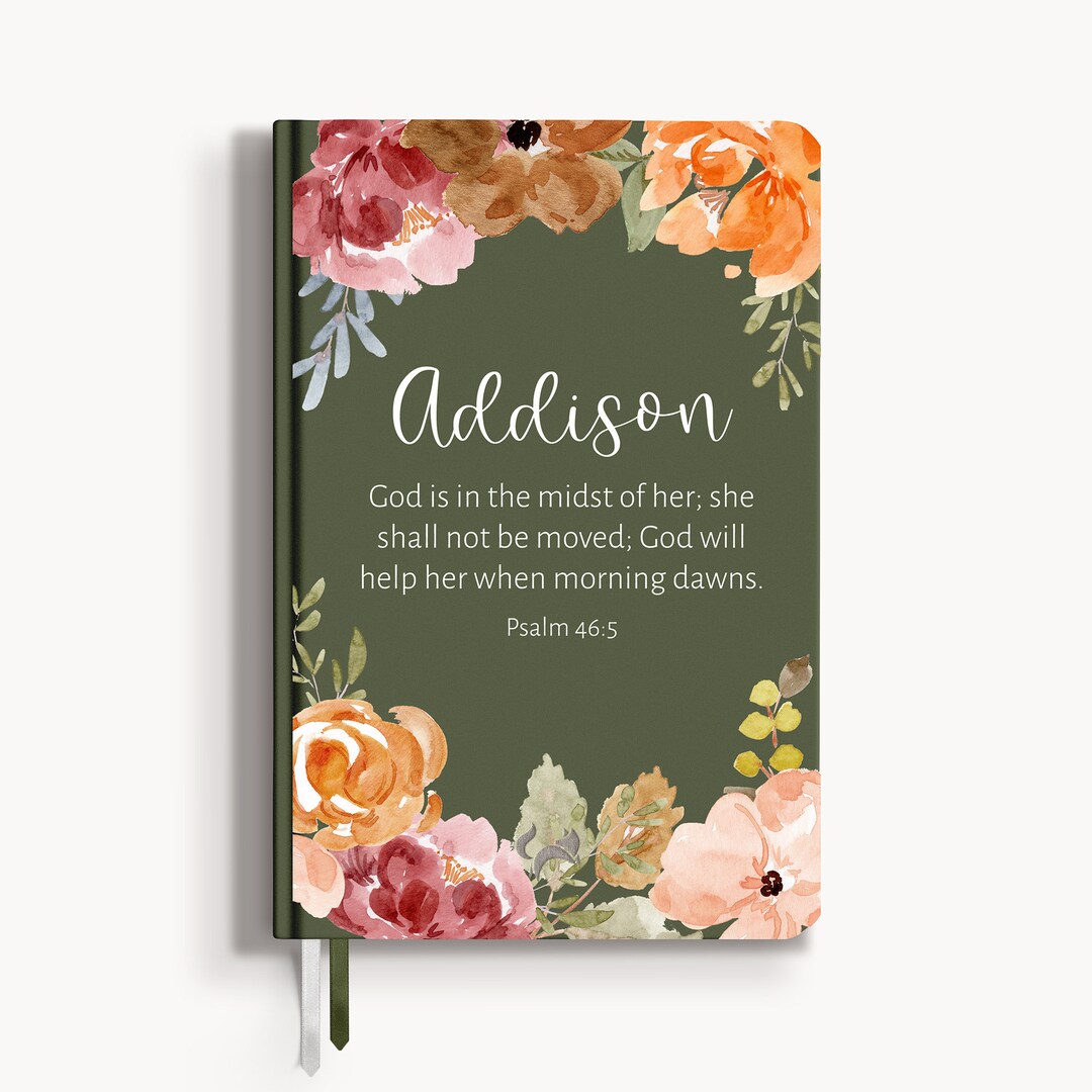 Personalized Psalm 46:5 Journal Christian Gifts for Women Unique Gift ...