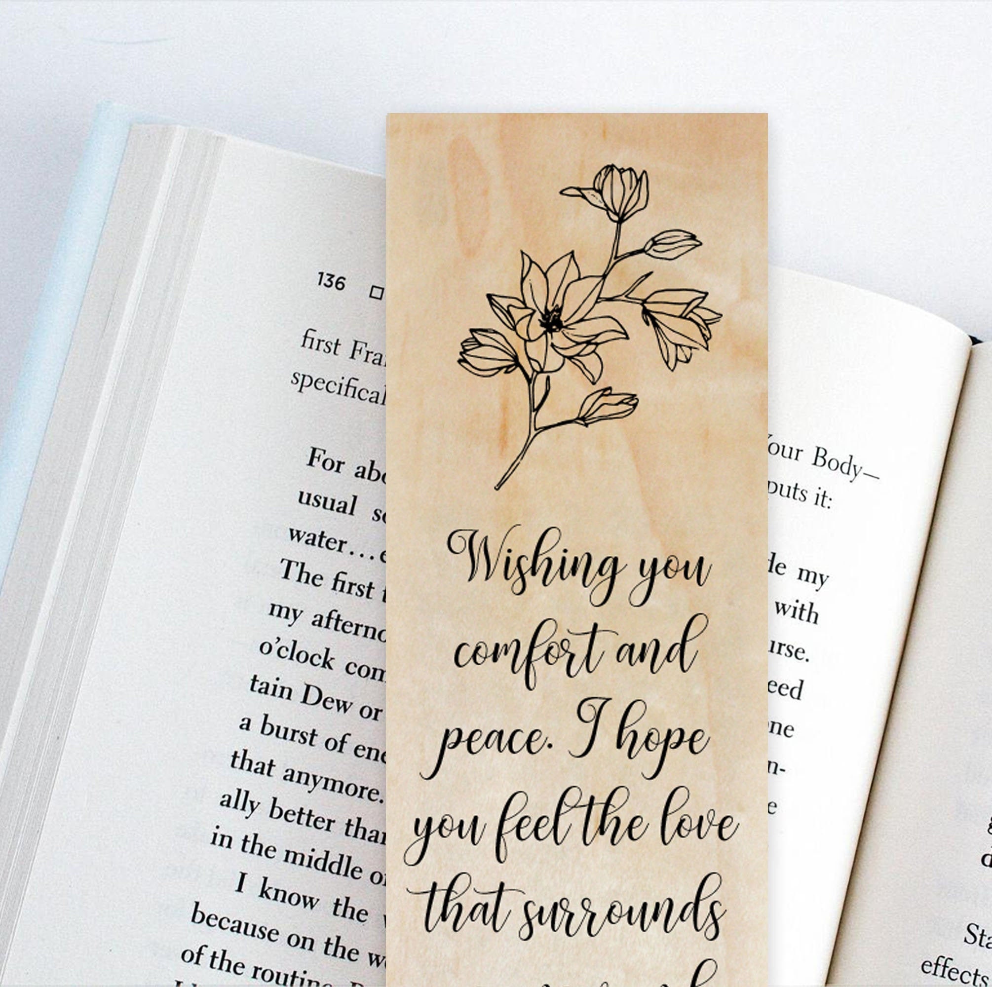 Sympathy Card Bookmark / Sympathy Gifts for Women / Loss of - Etsy