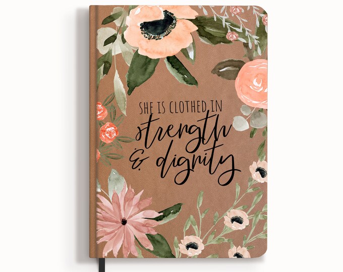 Leatherette Proverbs 31 Personalized Journal - Christian Gifts for ...