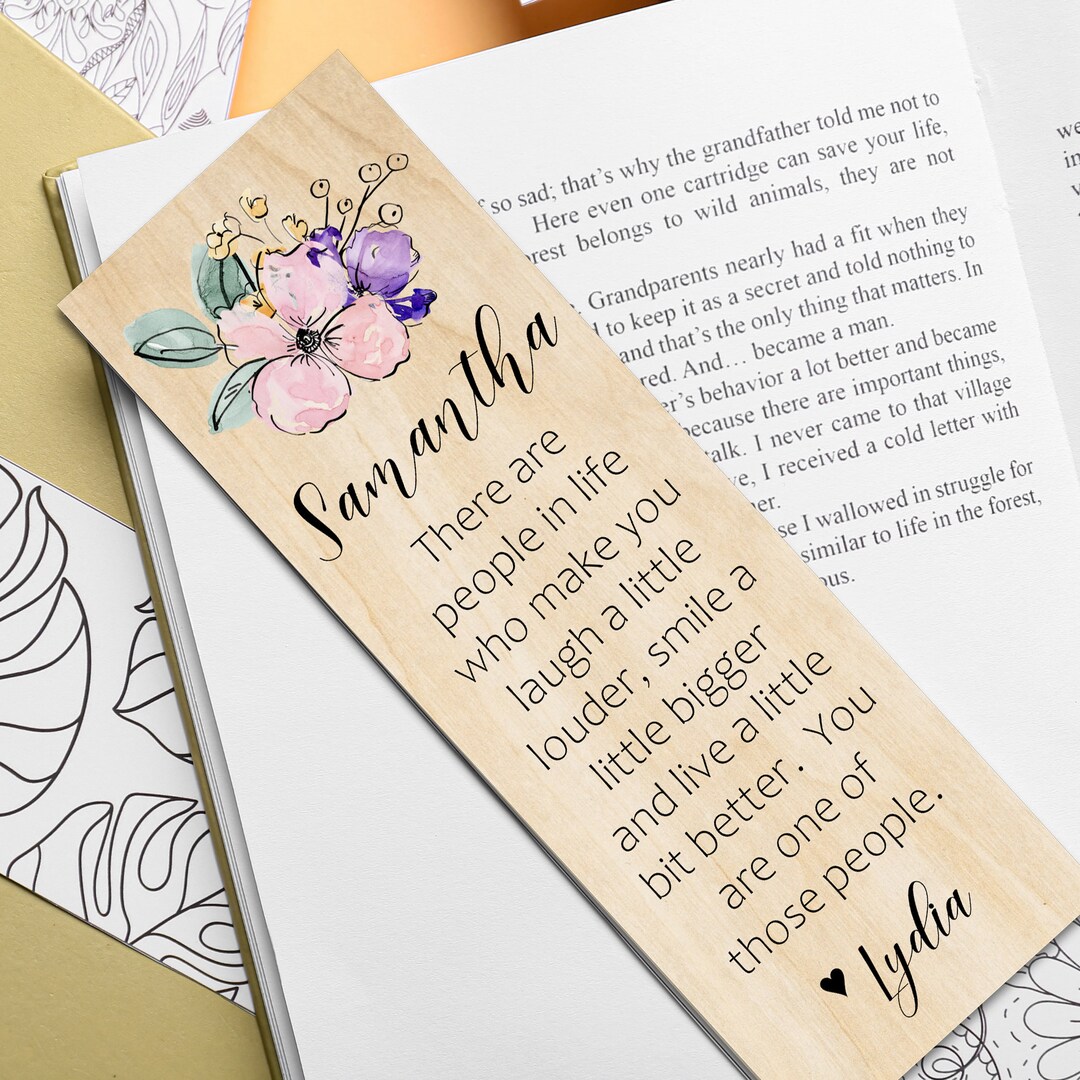 Best Friend Gift Bookmark / Long Distance Gift / Thank You Gift for ...