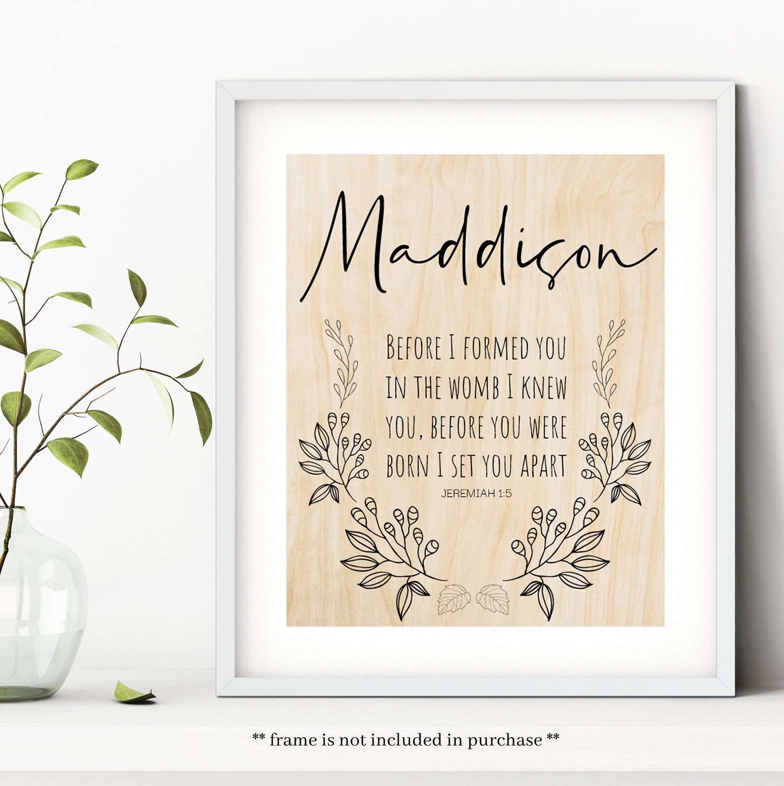 Personalized Christian Gifts for Women / Kids Christian Art / - Etsy