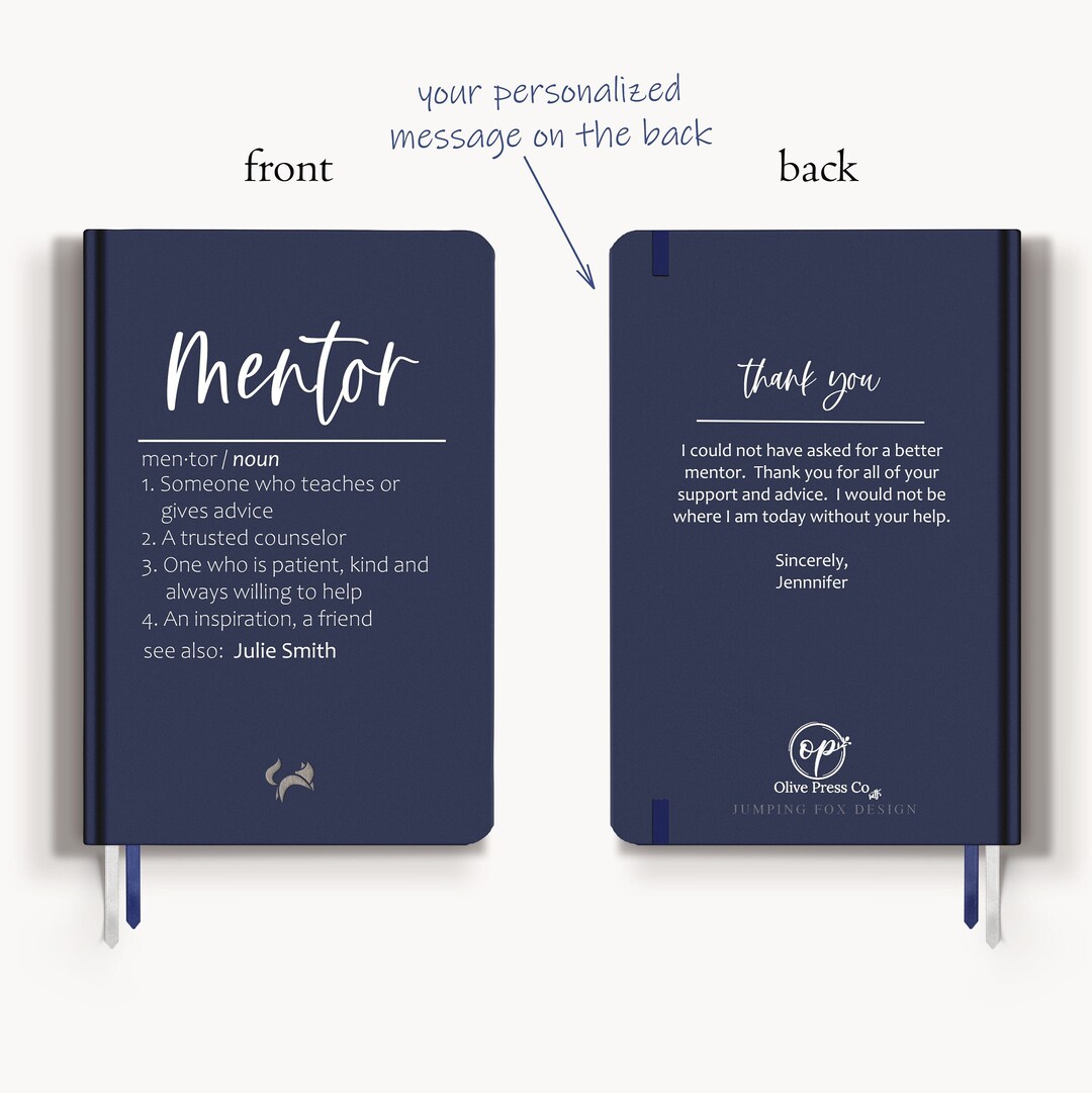 Luxury Personalized Journal for Mentor Unique Gift Idea Men Women ...