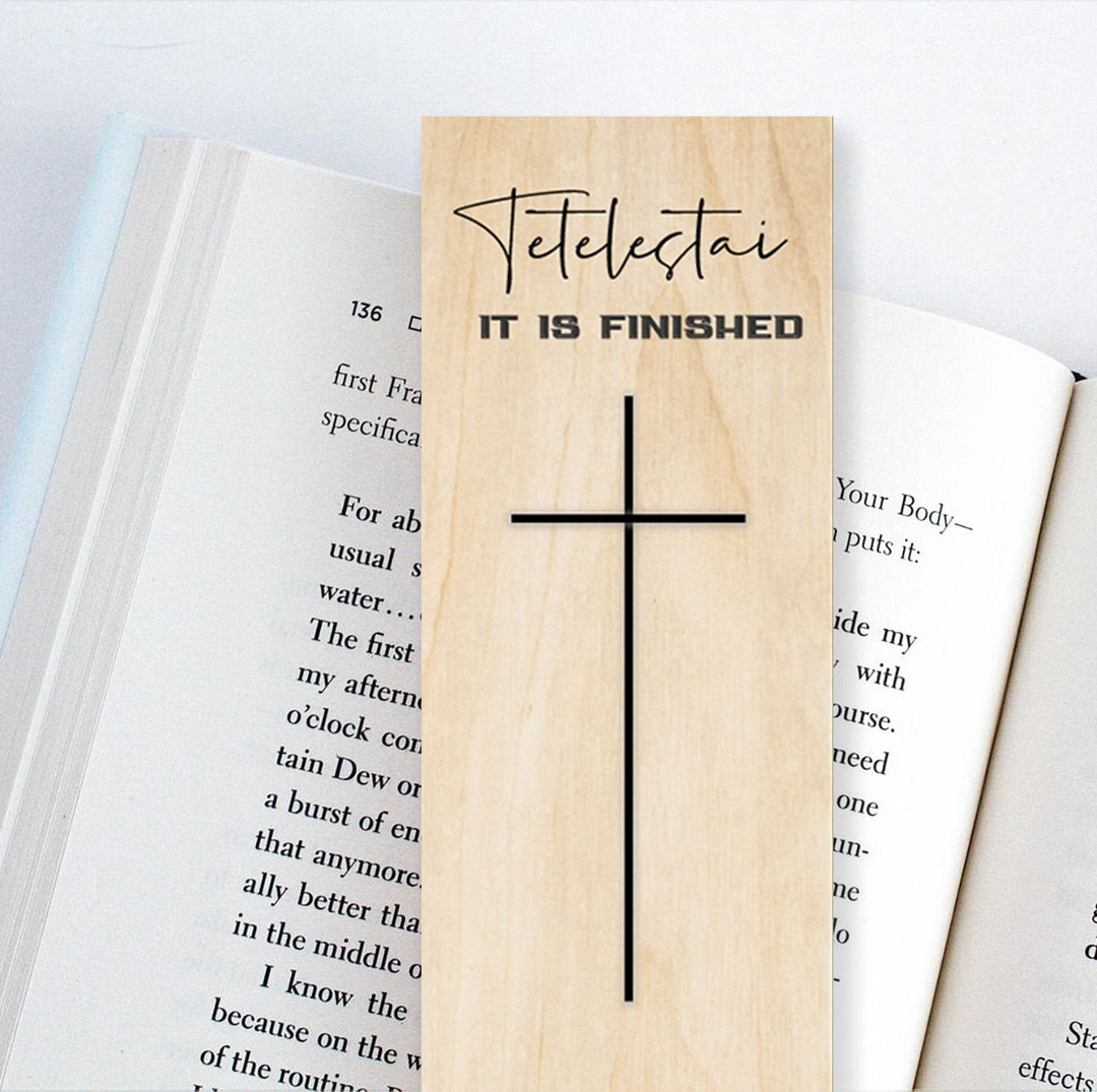 Cross Bookmark / Cross Book Marks / Bookmark With Cross / Tetelestai ...