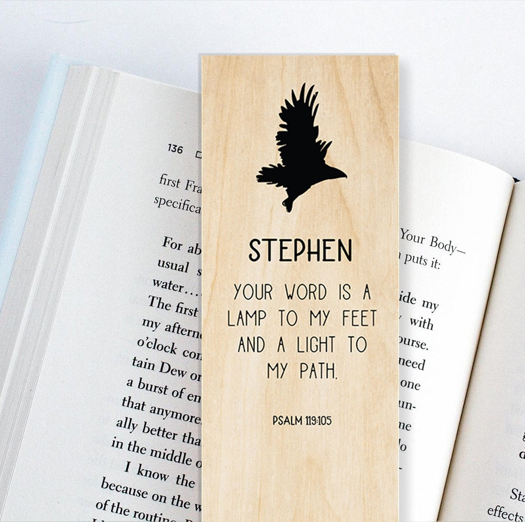 Personalized Psalm 119 Bookmark - Your Word is a Lamp Unto My Feet ...