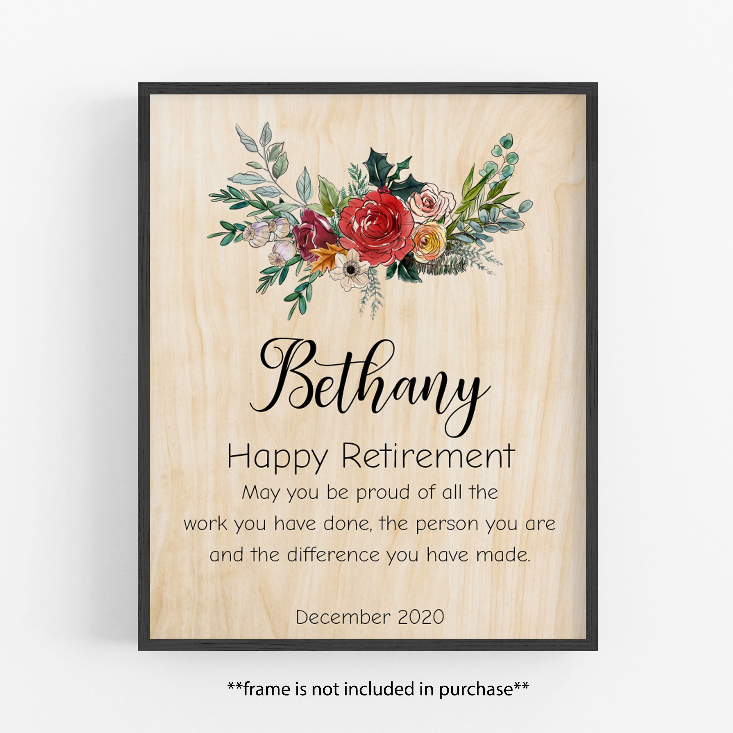 Retirement Gifts for Women / Custom Retirement Art / - Etsy