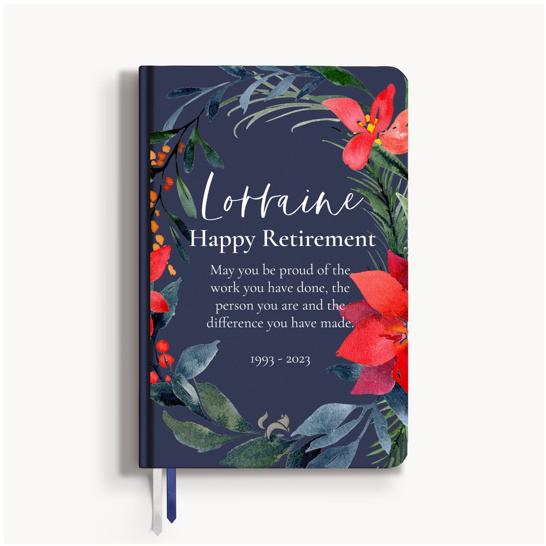 Personalized Retirement Journal Gift for Women Custom Unique Gift Idea ...