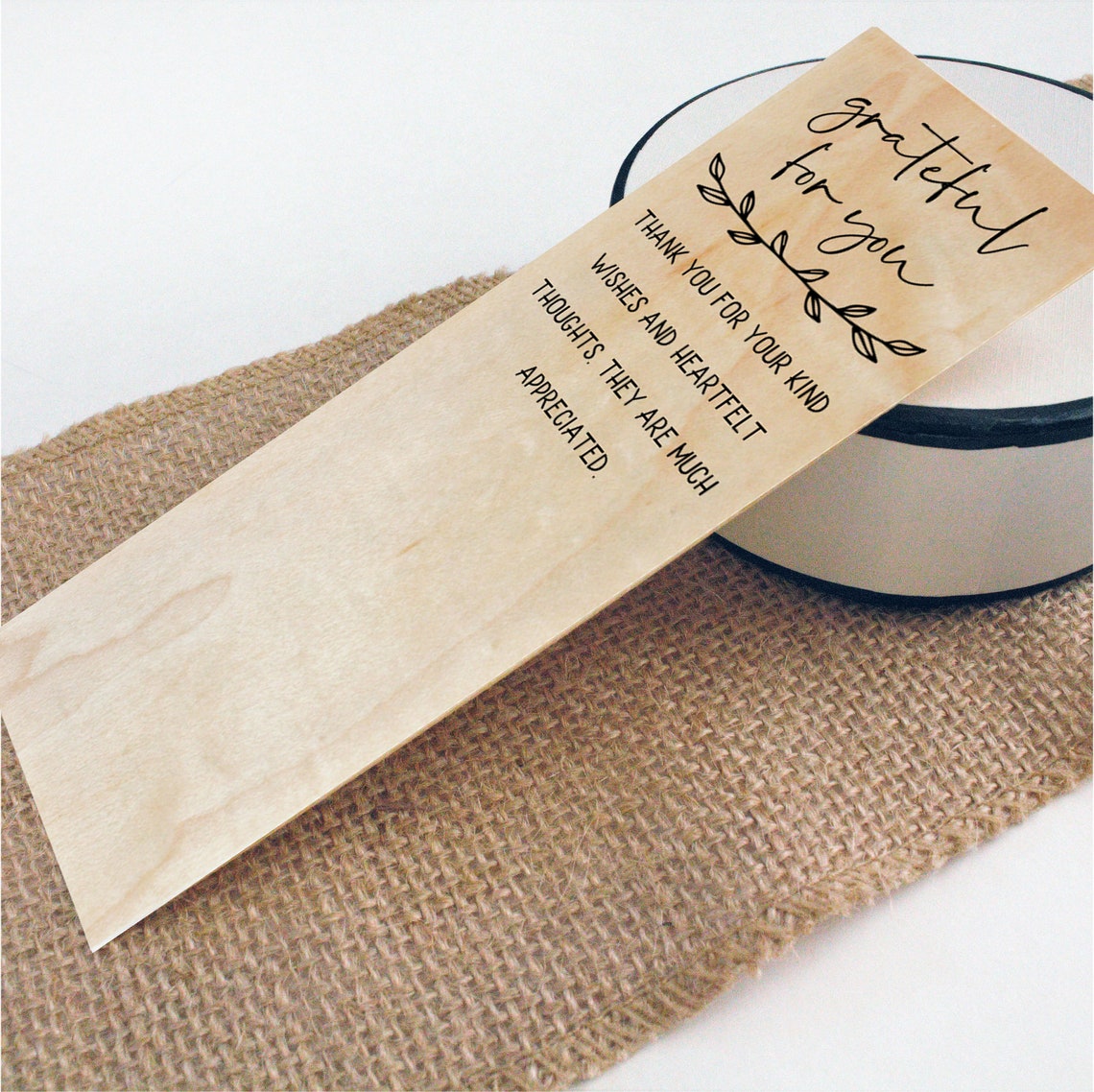 Thank You Card Bookmark / Thank You Gift for Friend / Thank - Etsy