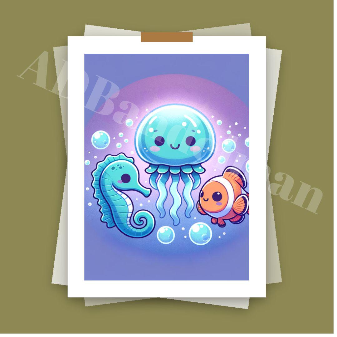 Ocean Trio Characters (digital Download) - Etsy