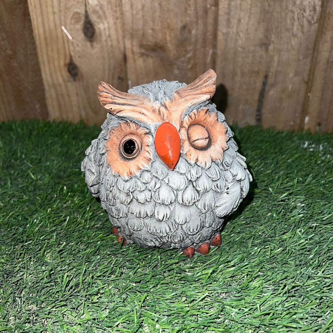 Concrete Wink Owl - Etsy
