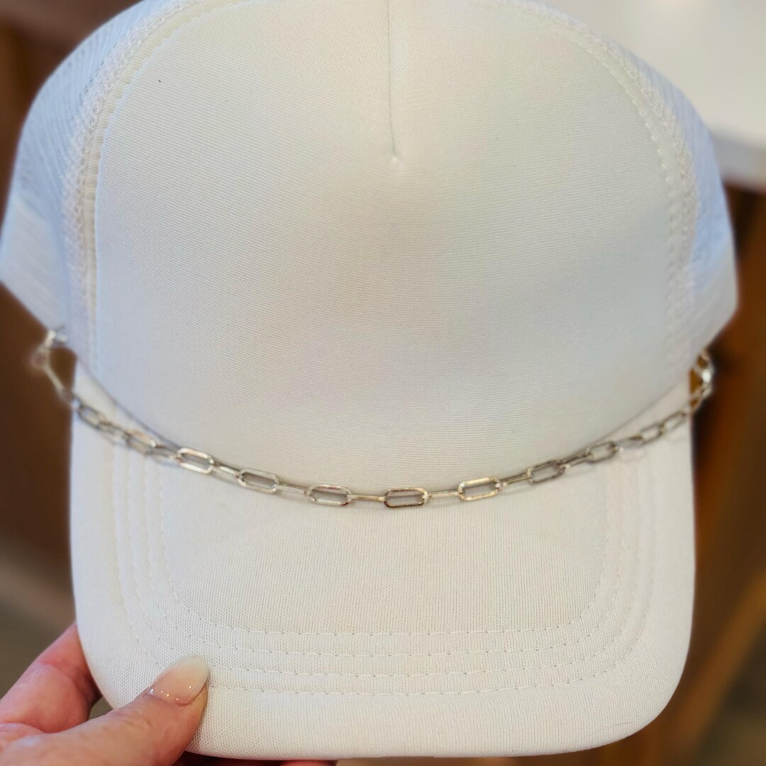 Silver Paperclip Hat Chain: Western Trucker Hat Decoration - Etsy