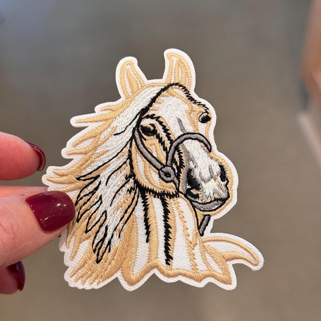 Palomino Horse Embroidery Patch: Iron on Applique (3") - Etsy