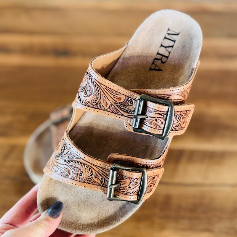 Cork Slide Sandals - Etsy
