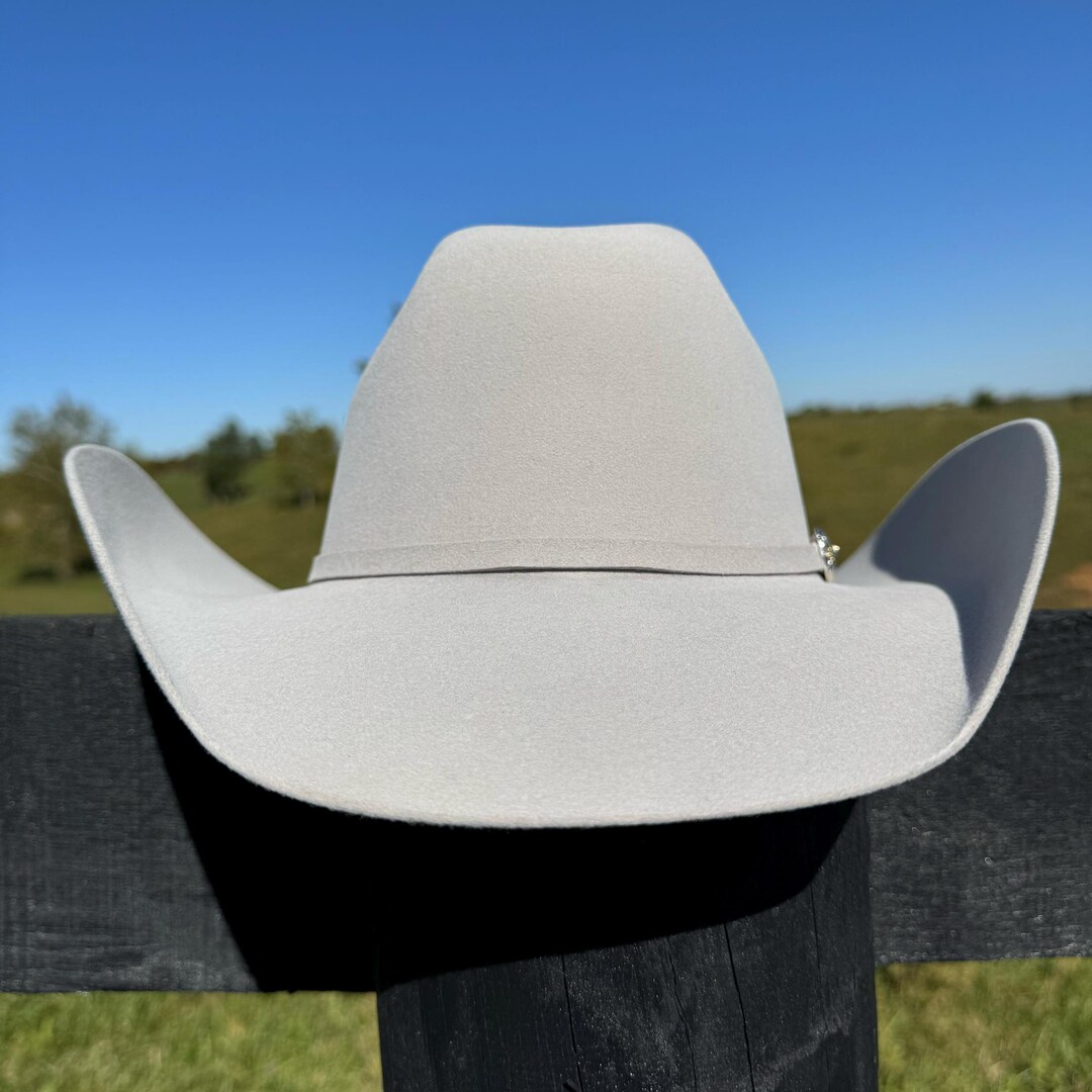 Silverbelly Fur Cowboy Hat: Western Cattleman Style, 4" Brim - Etsy