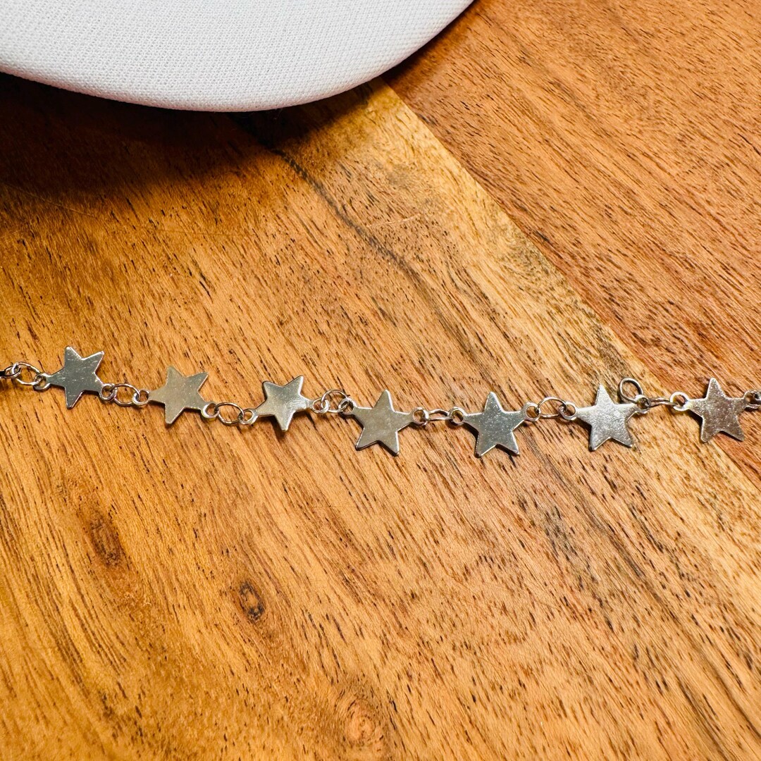 Silver Stars Chain Trucker Hat Chain Western Trucker Hat Chain Decorate ...