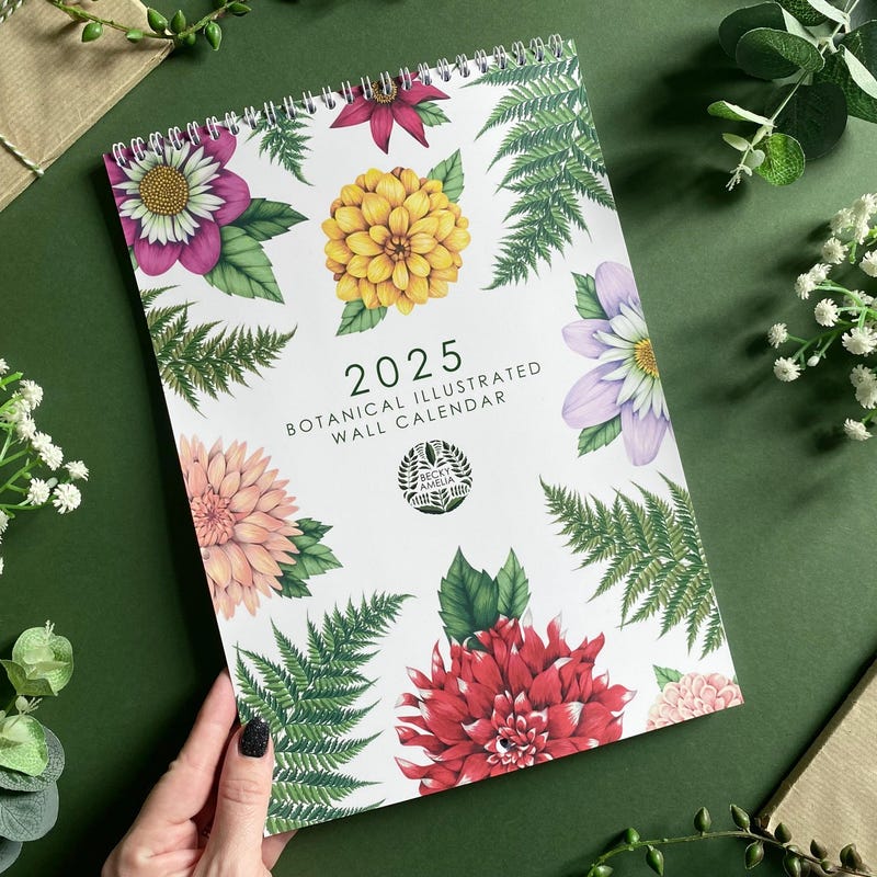 2025 Small Wall Calendar - Etsy