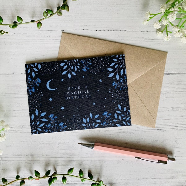 Winter Birthday Card - Etsy UK