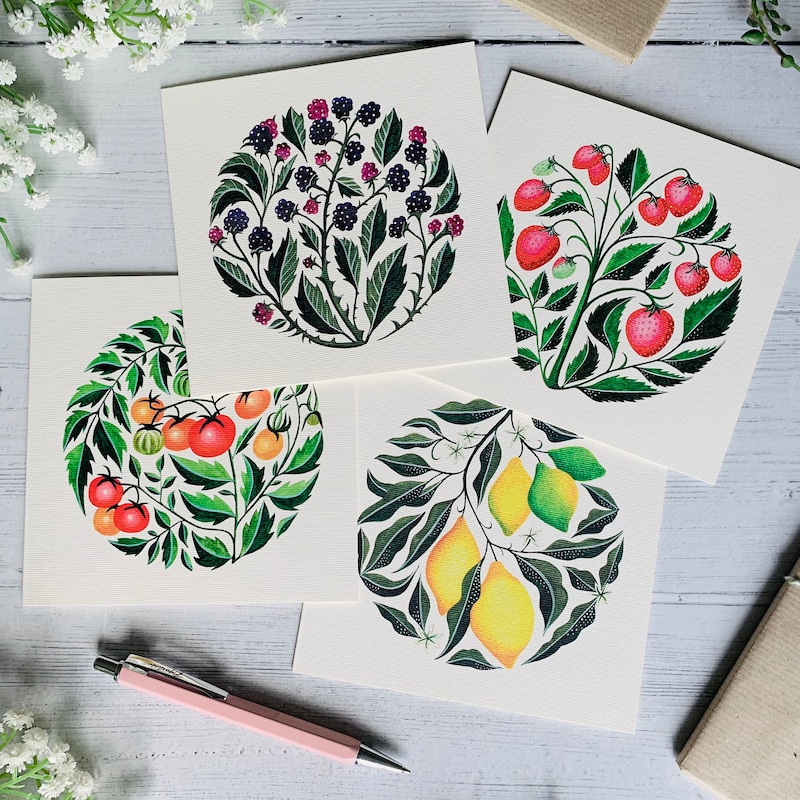 Fruit Card - Etsy