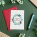 Botanical Christmas Cards Pack of 6 - Festive Xmas Foliage Illustration ...