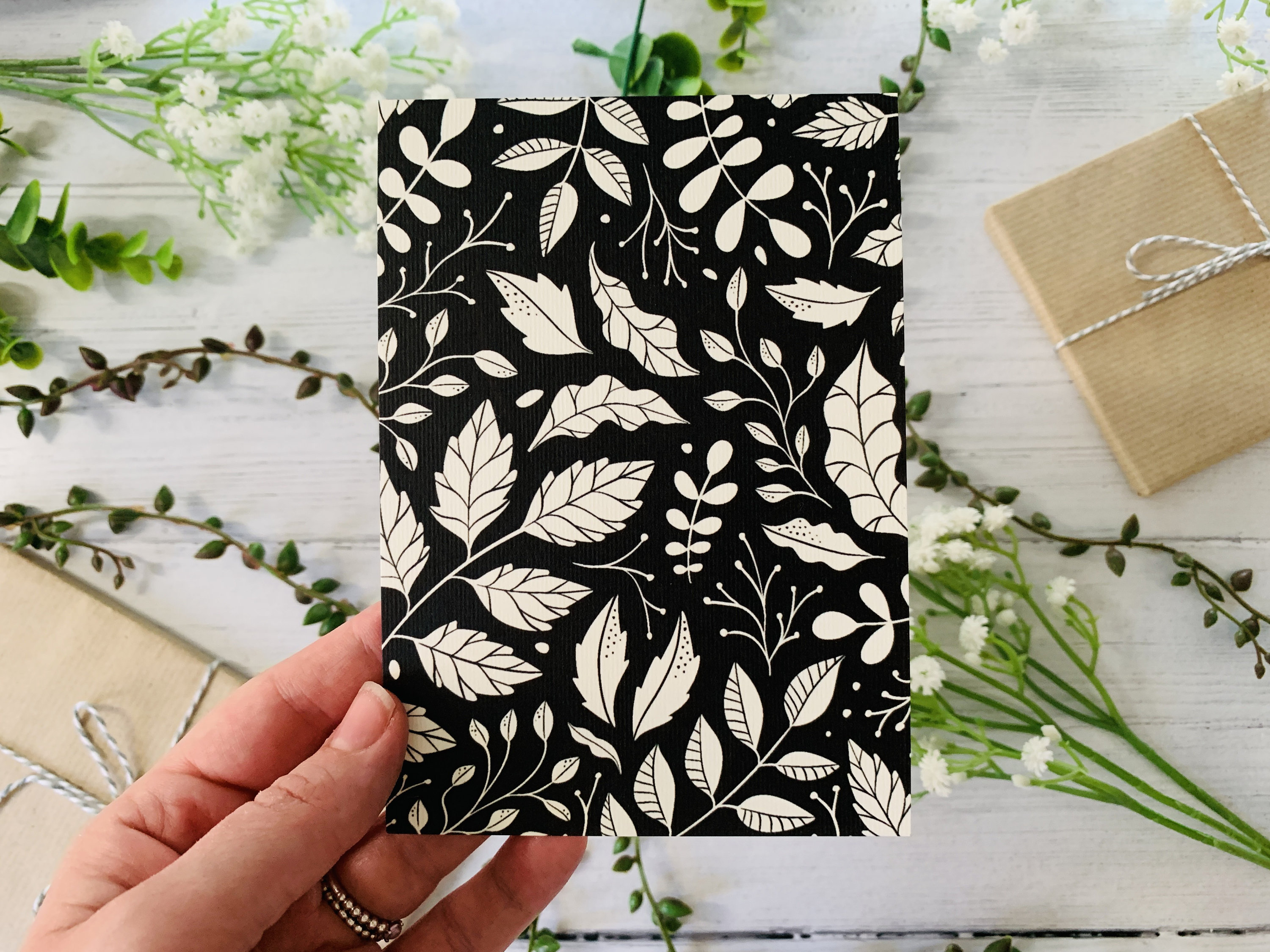 Monochrome Postcard Set of 6 Black and White Flowers - Etsy UK