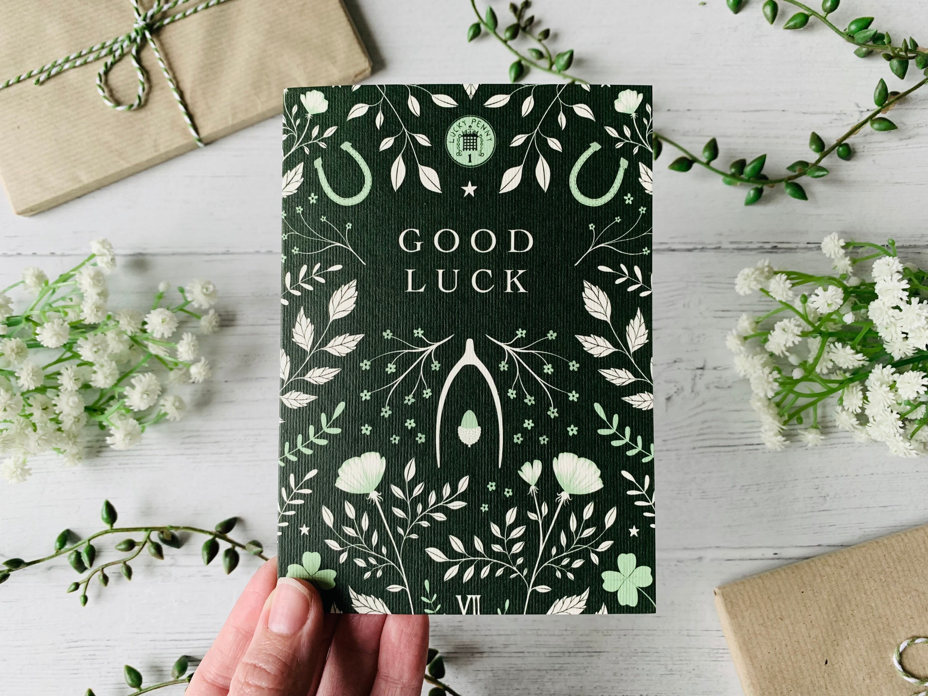 Good Luck Card Lucky Charms Botanical Illustrated Art A6 - Etsy