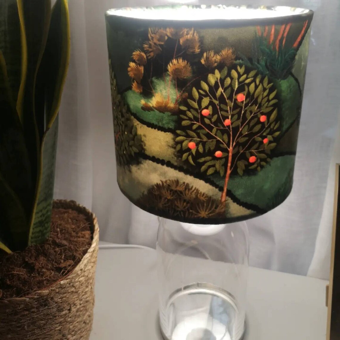 Apple Meadow Velvet Lampshade - Etsy