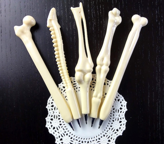 Bone Pens Skeleton Pens Ballpoint Brio Pens with Black Ink | Etsy