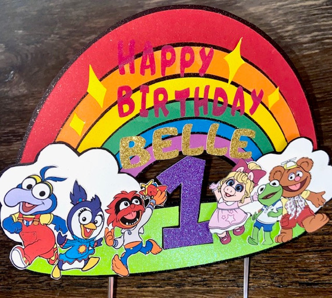 Happy Birthday Baby Muppets Inspired Cake Topper - Etsy